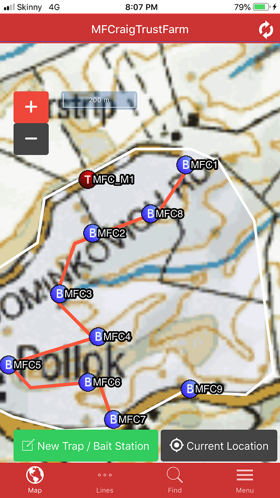 Selecting bait station in map error - Issues and bugs - TRAP.NZ Forums
